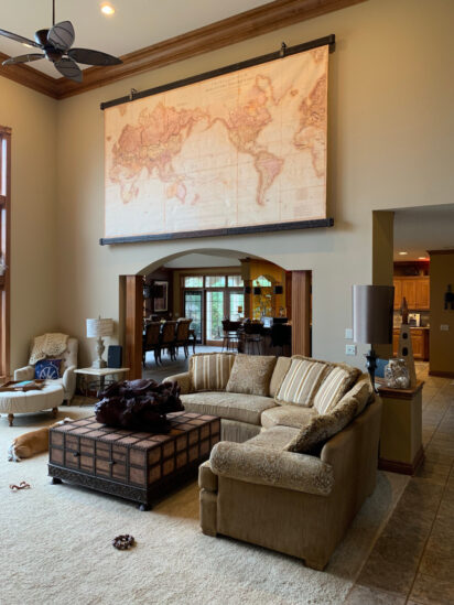 Maps in the Home - Canvas Wall Maps