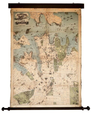 Sydney wall map on canvas - Canvas Wall Maps