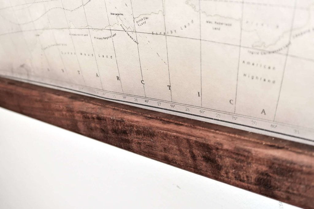 Large world map canvas with countries - Canvas Wall Maps