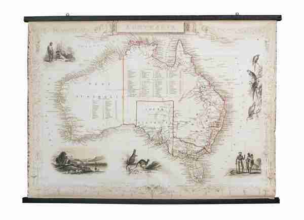 Old map of Australia - Canvas Wall Maps