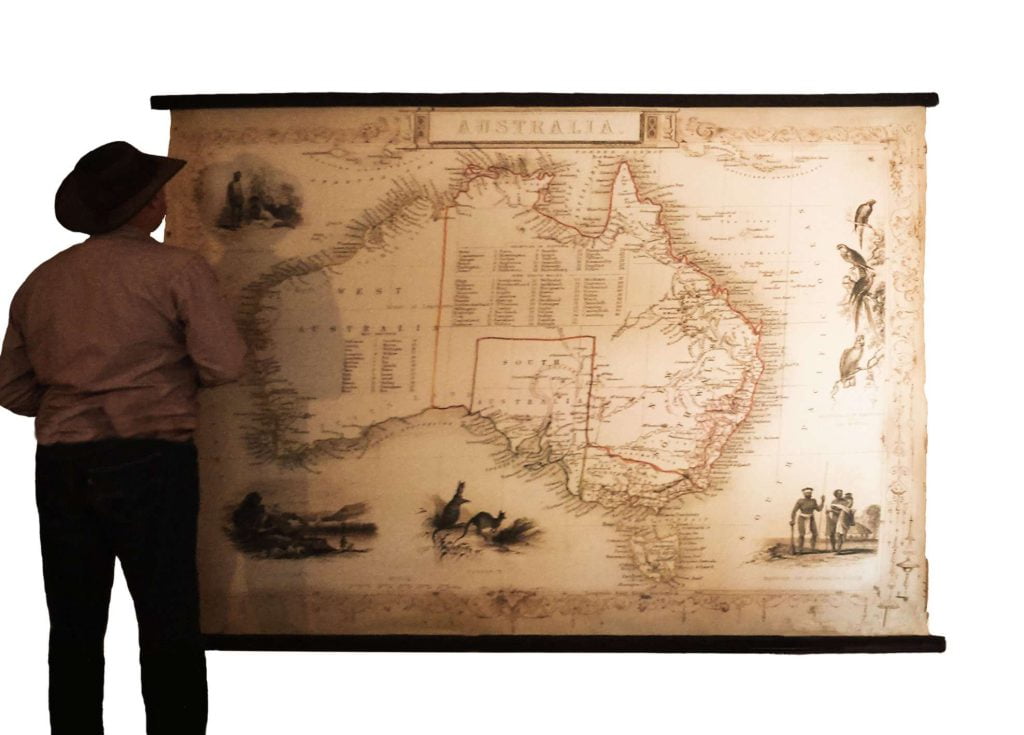Old map of Australia - Canvas Wall Maps