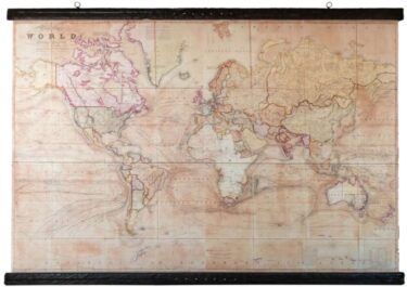 Rare Historic Map Of The World - Canvas Wall Maps