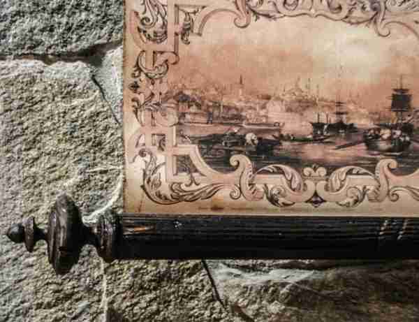 Antique hanging wall map - Canvas Wall Maps