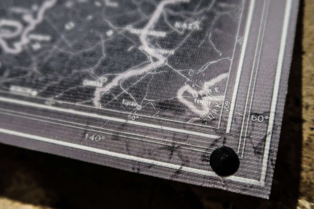 Black world map on canvas for your wall - Canvas Wall Maps